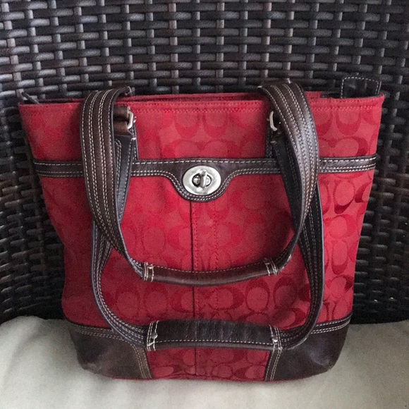 Coach | Bags | Coach Crimson G960f3973 Shoulder Bag Red | Poshmark